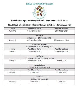 Term Dates - Burnham Copse Primary School